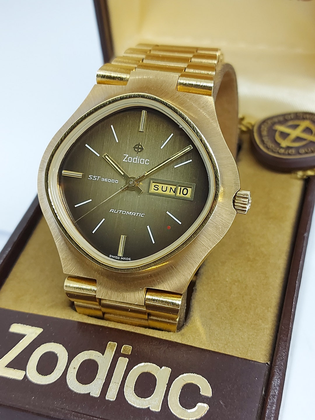 NOS Vintage 1970 Zodiac SST 36000 Automatic Men's Watch - Etsy