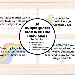 Affirmation Quote Cards, Lunch Box Notes, Affirmations, Period Party ...