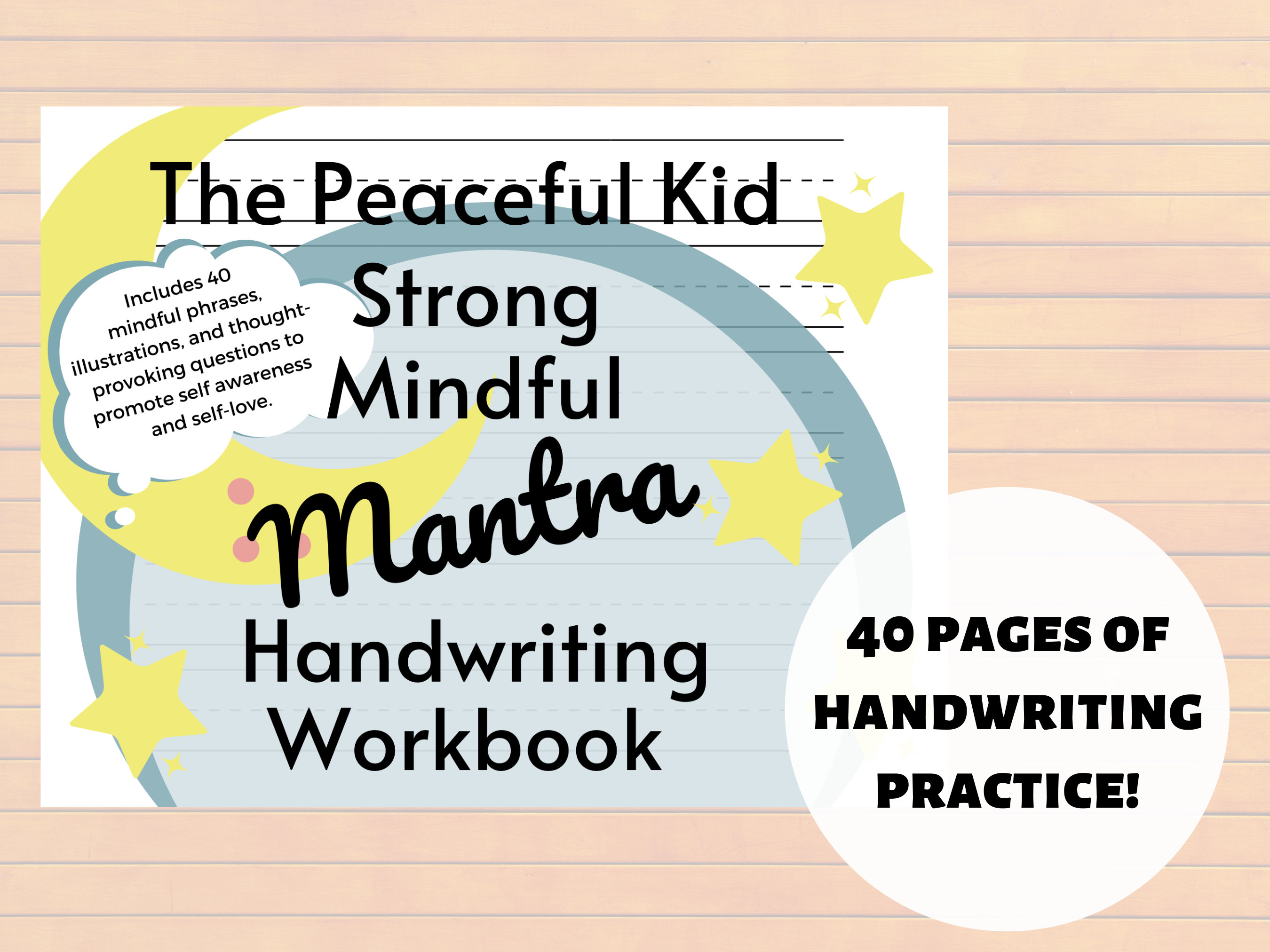 Mantra Handwriting Workbook Workbook Homeschool Ideas Kids - Etsy