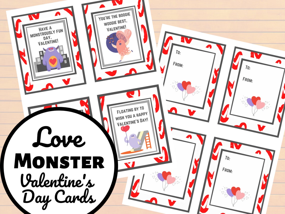 Monster Valentines, Valentine's Day Cards, Valentines, Kids Valentines ...