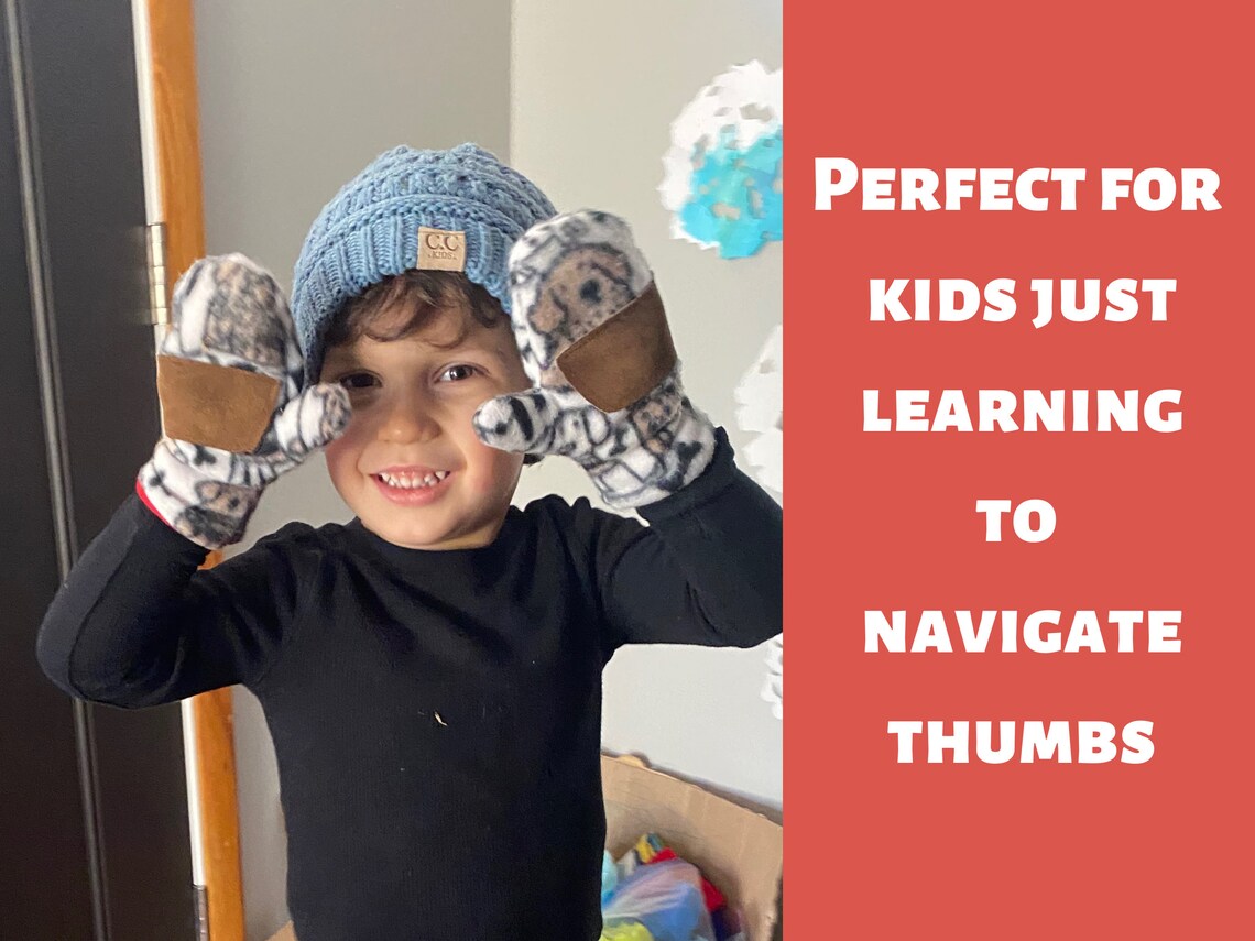 Kids Mitten Sewing Pattern, Easy to Put on Kids Mittens, Mitten Sewing ...