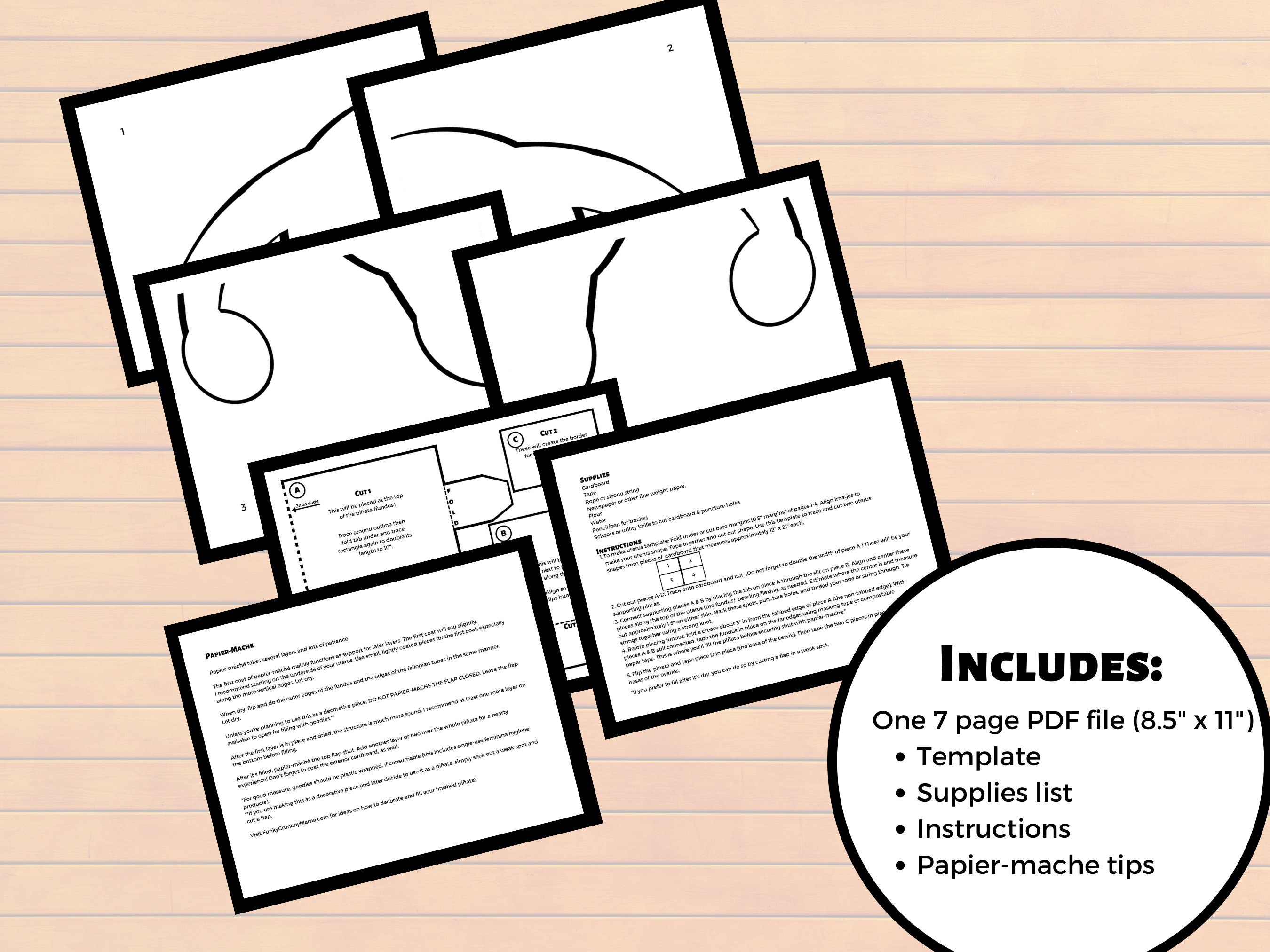 Uterus Pinata Period Party Supplies Period Party Games How - Etsy