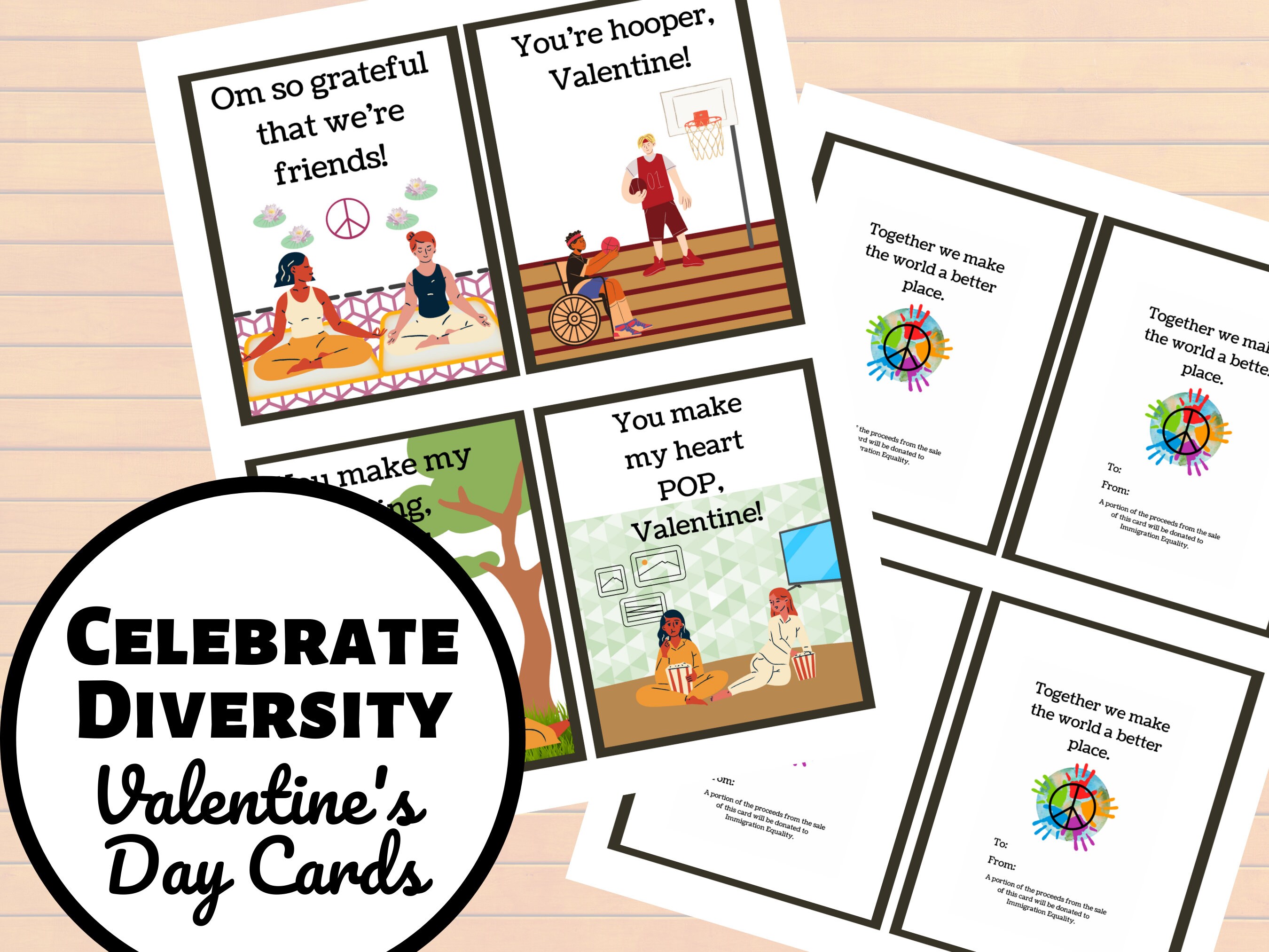 Valentine Cards, Diversity Valentines, Lgbtq Valentines, Rainbow ...