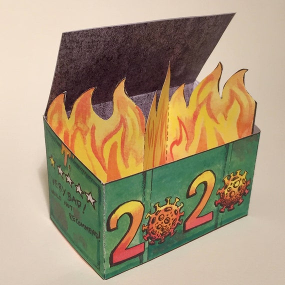DIY 2020 Dumpster Fire DOWNLOADABLE TEMPLATE | Etsy