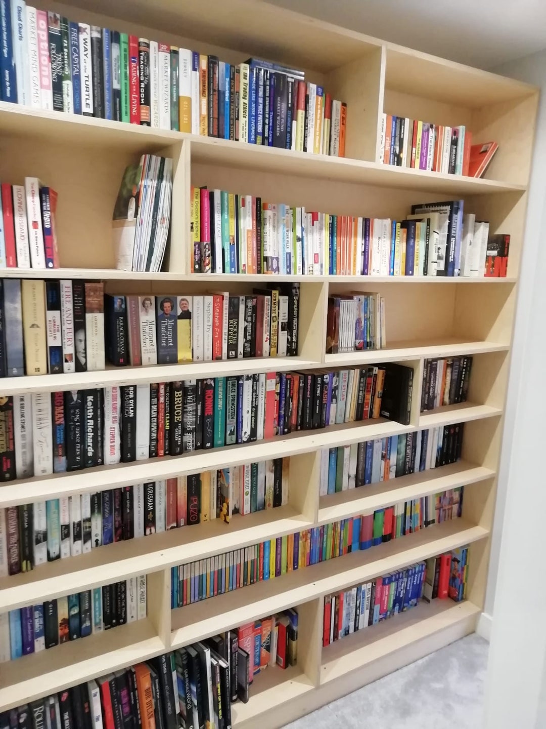 Birch Plywood Bookcase | Bookshelf | 2m X 2m | Handmade in the UK | All ...