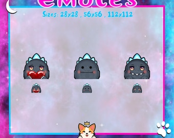 3x Twitch Emote Godzilla Flame Emote Kaiju Monster Emote - Etsy