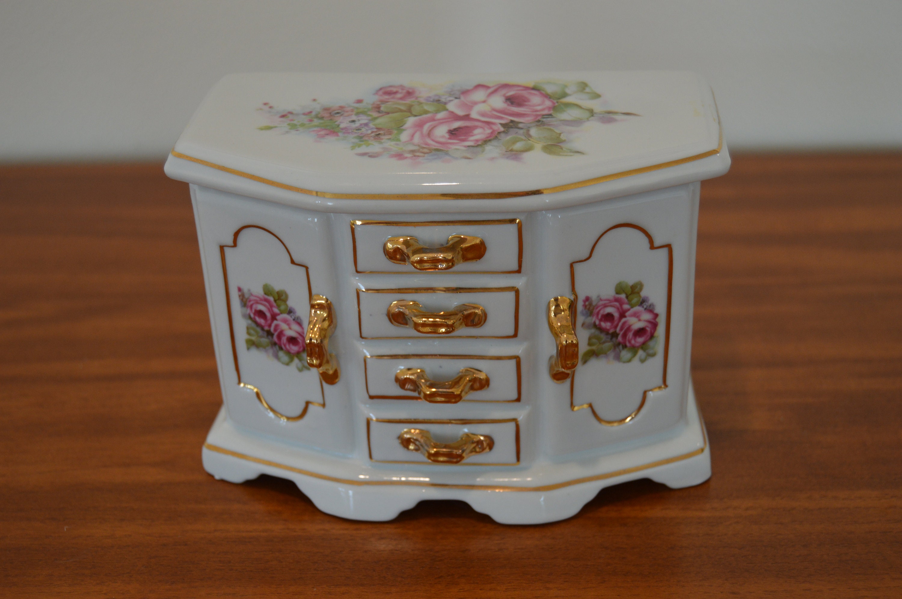 Vintage Mini Porcelain Chest of Drawers~ Trinket Box by Carlibrinde ...