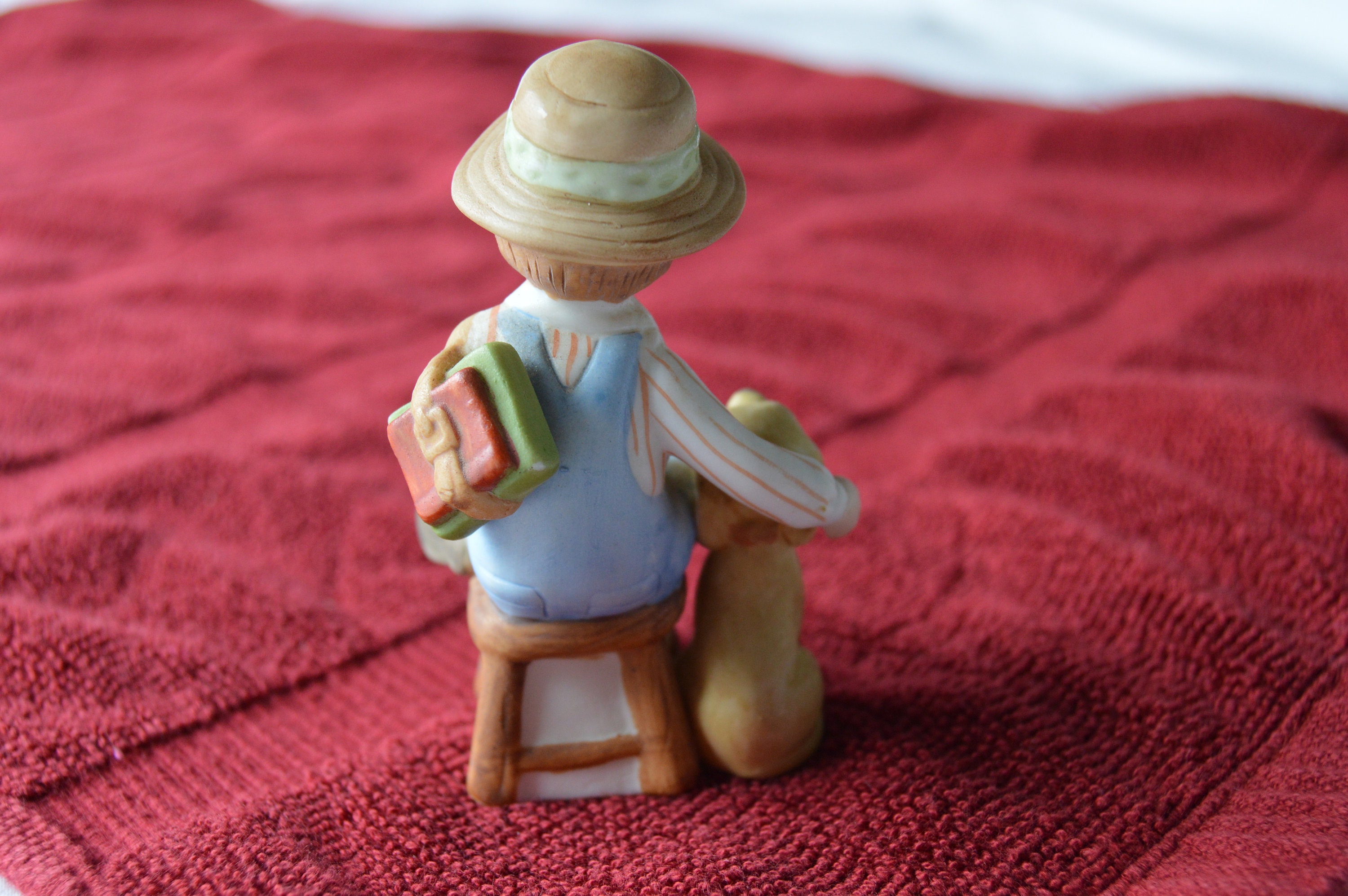 Vintage Holly Hobbie Figurine - Robby Hobbie W/ His Dog, "happy ...