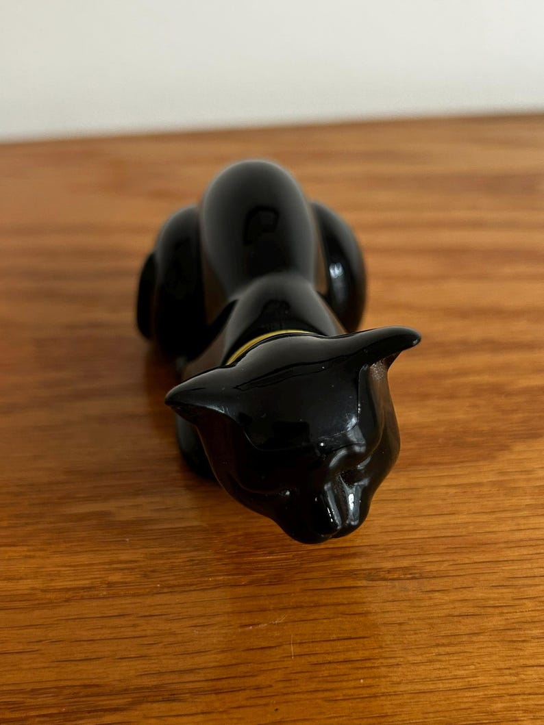 Vintage Avon Black Cat Cologne Bottle – Filled With Cotillion – 1970s ...