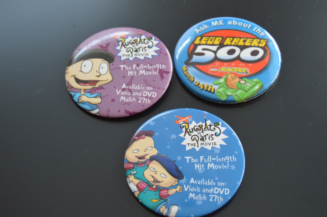 Rugrats and Lego Racers 500 Promotional Buttons From the 90's Set of 3 ...