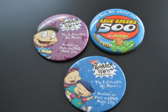 Rugrats and Lego Racers 500 Promotional Buttons from … - Gem