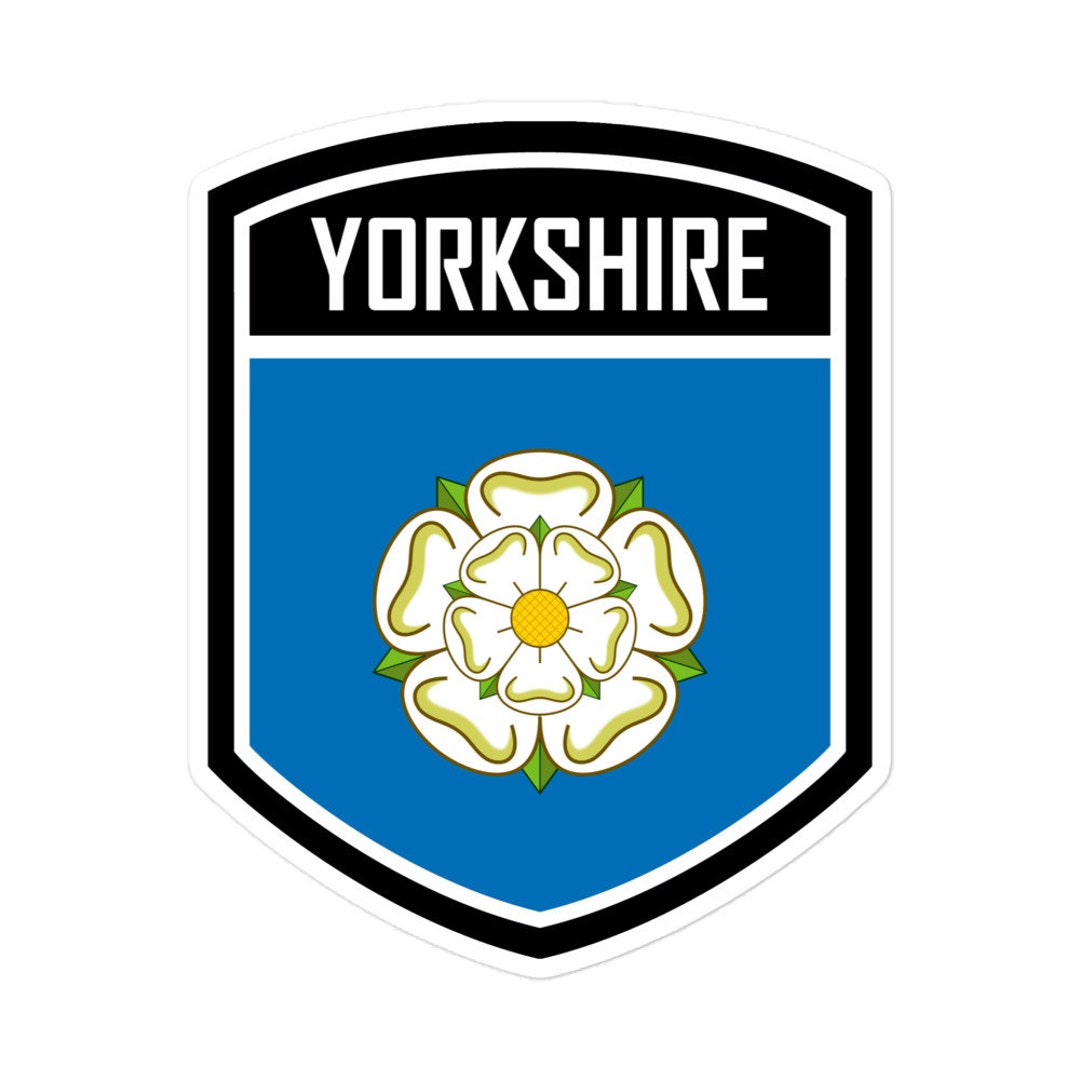 Yorkshire County England Flag Emblem Stickers - Etsy