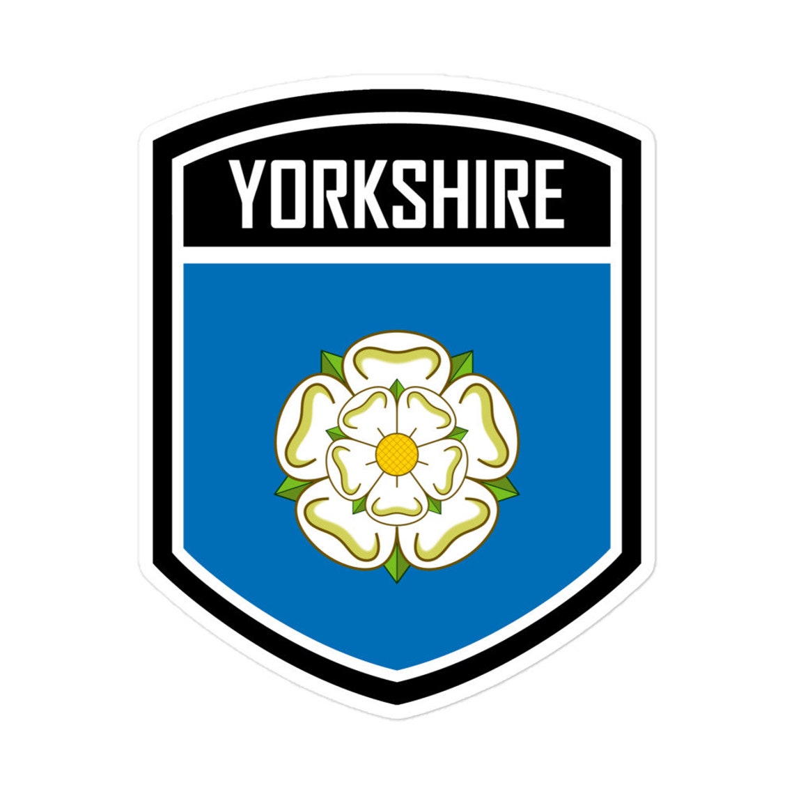 Yorkshire County England Flag Emblem Stickers - Etsy