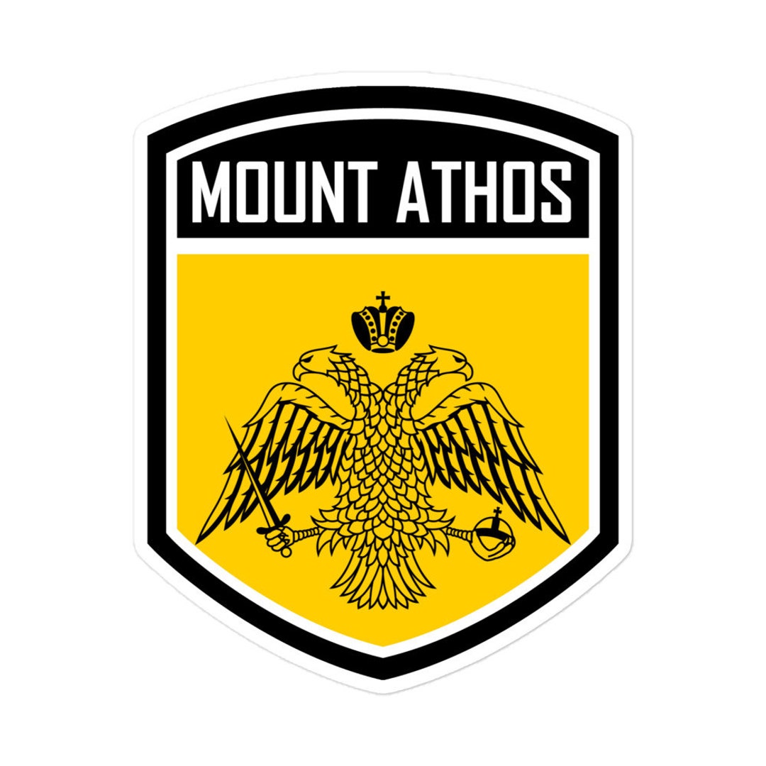 Mount Athos Flag Emblem Stickers - Reverence in Every Detail, Show Your ...