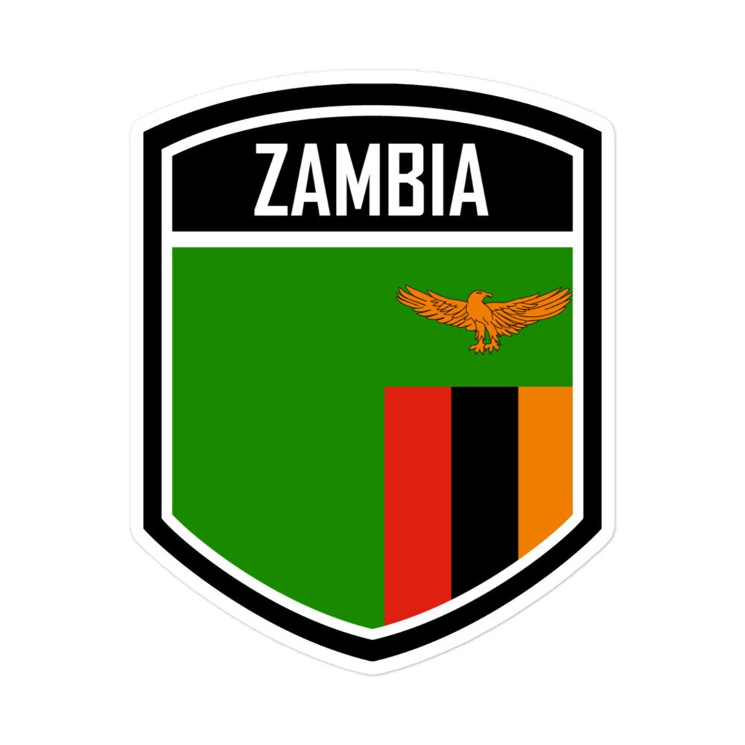 Zambia Flag Emblem Stickers - High-quality and Durable - Etsy
