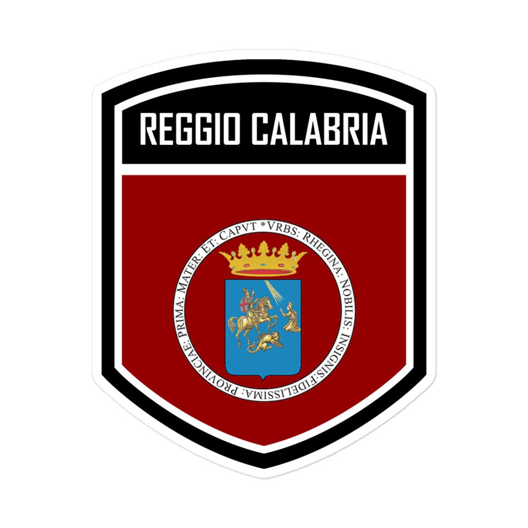 City of Reggio Calabria Italy Flag Emblem Stickers | Vinyl Stickers ...