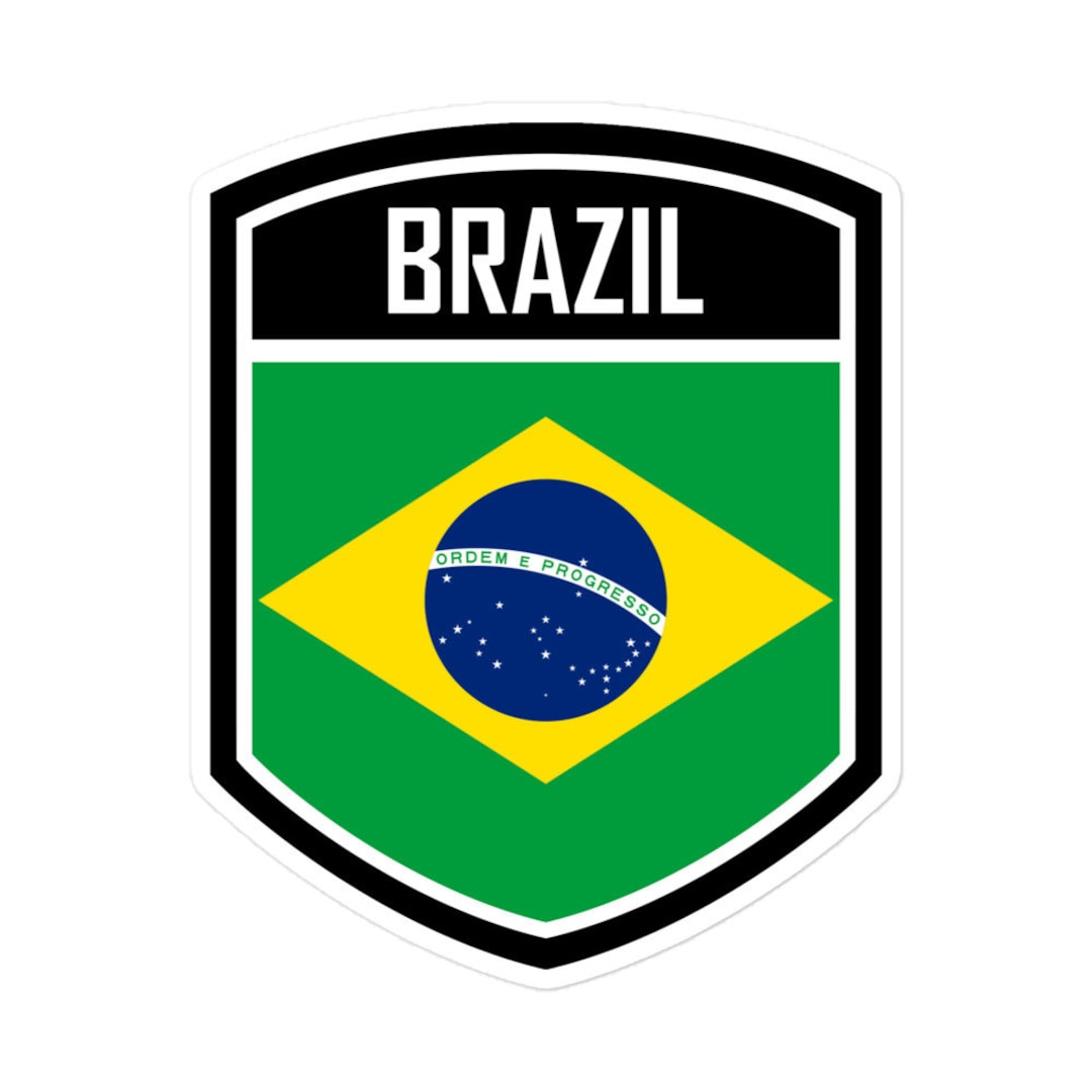 Enhance Your Style With Brazilian Flair: Brazil Flag Emblem Stickers ...