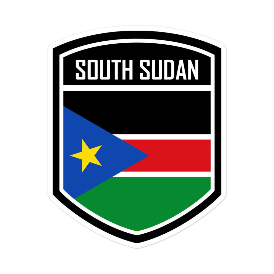 South Sudan Flag Emblem Stickers - Durable Vinyl - Etsy