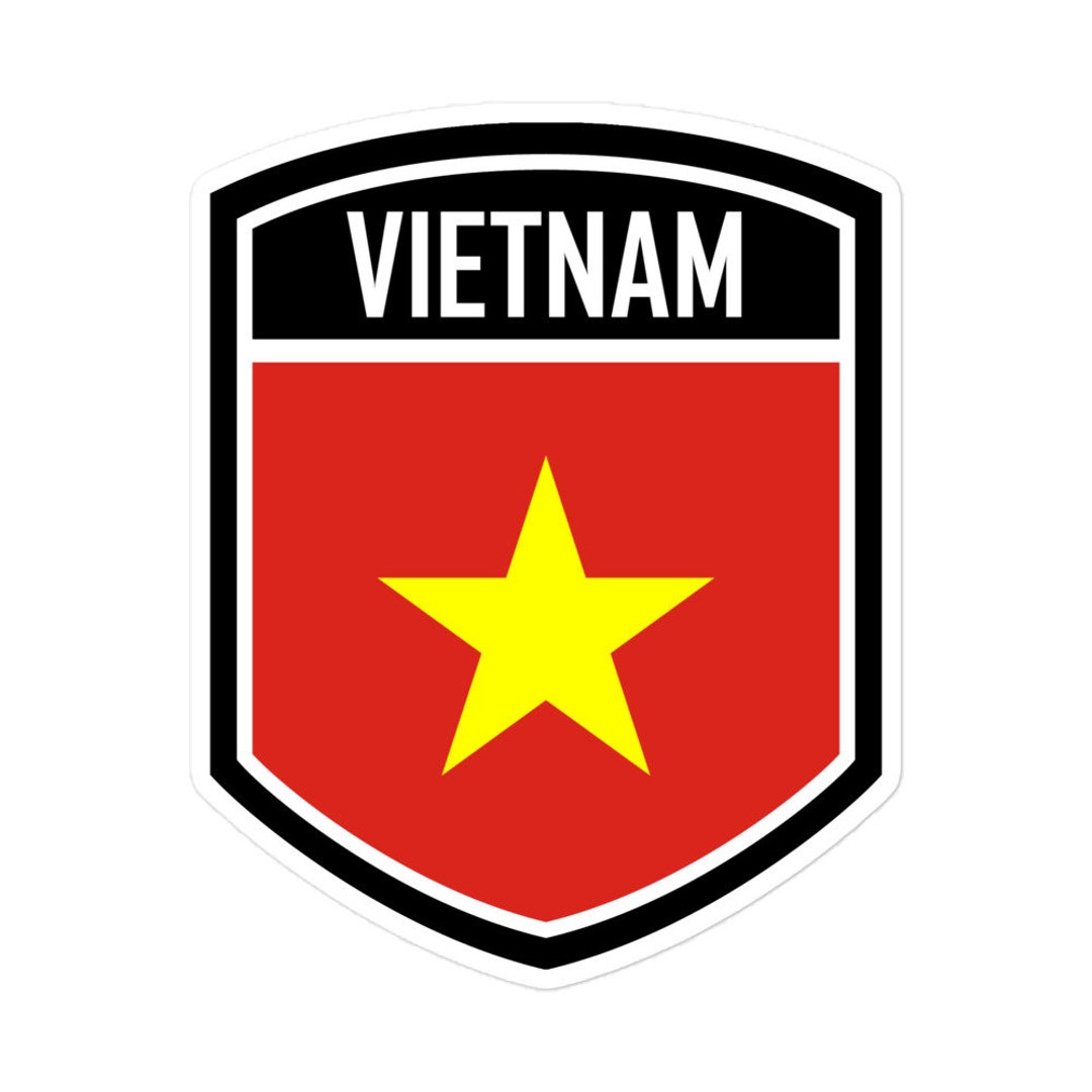 Vietnam Flag Stickers - High-quality and Durable Emblem Decals - Etsy