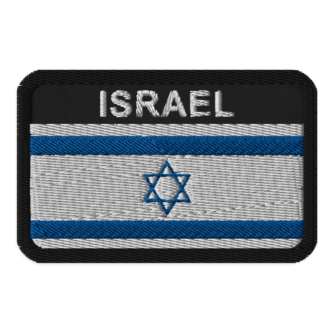 Israeli Flag Rectangular Embroidered Patch - Show Your Pride - Etsy
