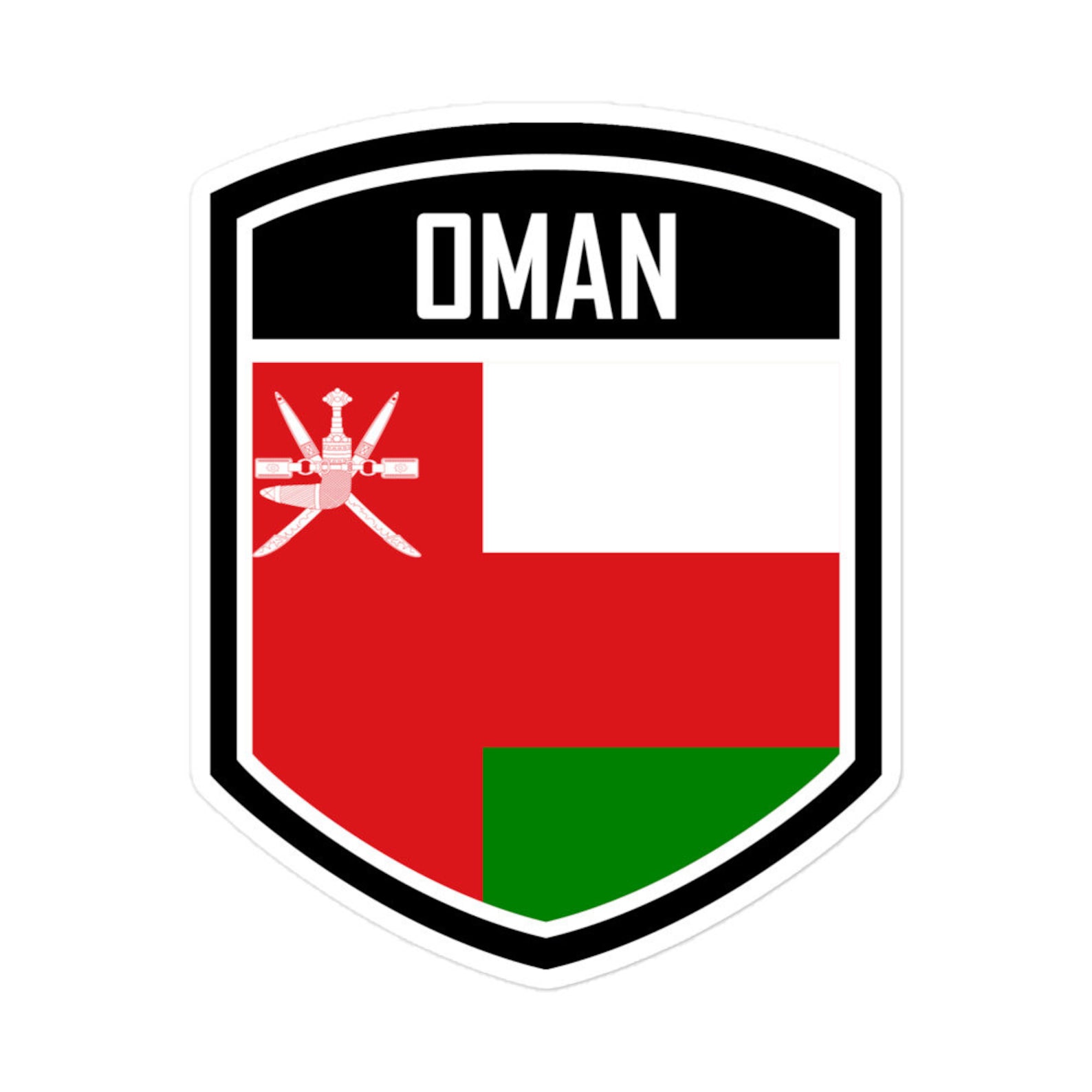 Oman Flag Emblem Stickers Express Your Omani Pride With Style - Etsy
