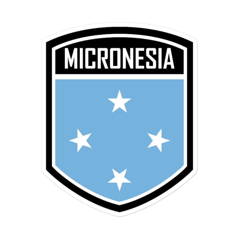 Federated States of Micronesia Flag Emblem Stickers - Etsy