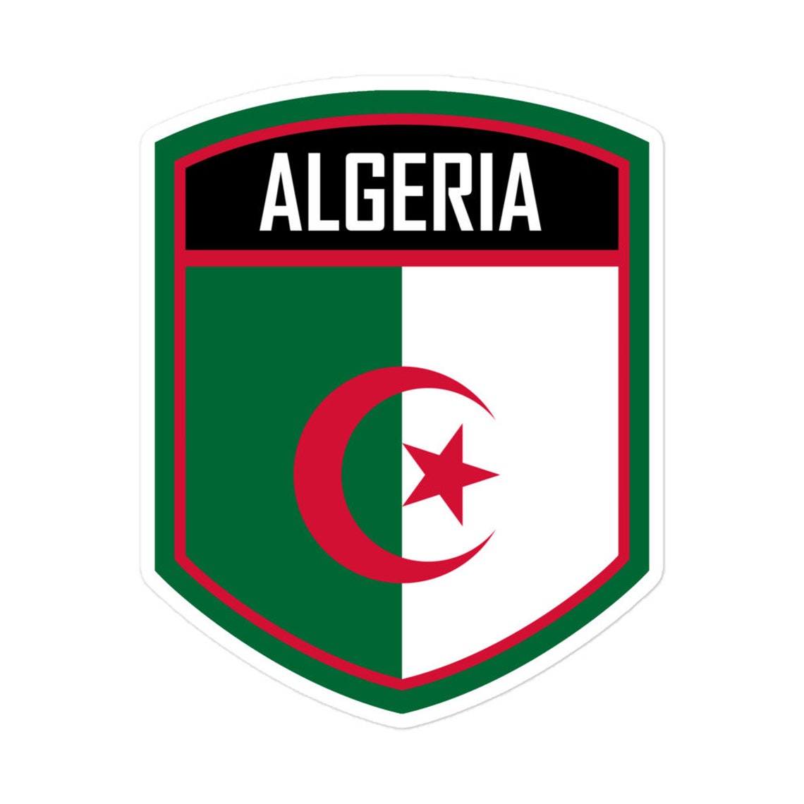 Algeria Flag Emblem Stickers - Etsy