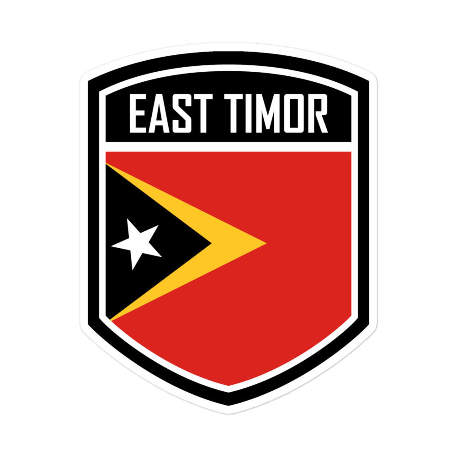 East Timor Flag Emblem Stickers - Etsy
