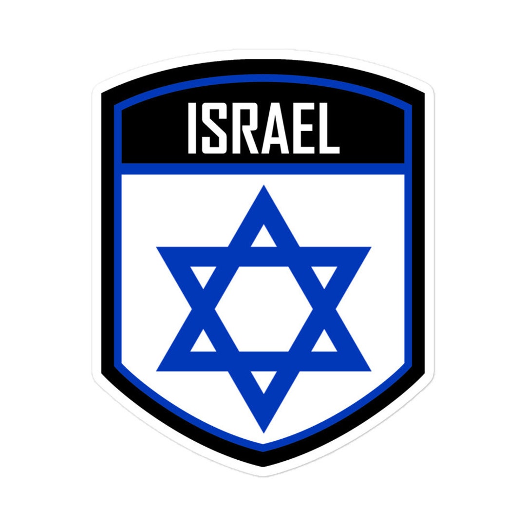 Israel Flag Emblem Stickers | Vinyl Stickers Available in 3 Sizes - Etsy