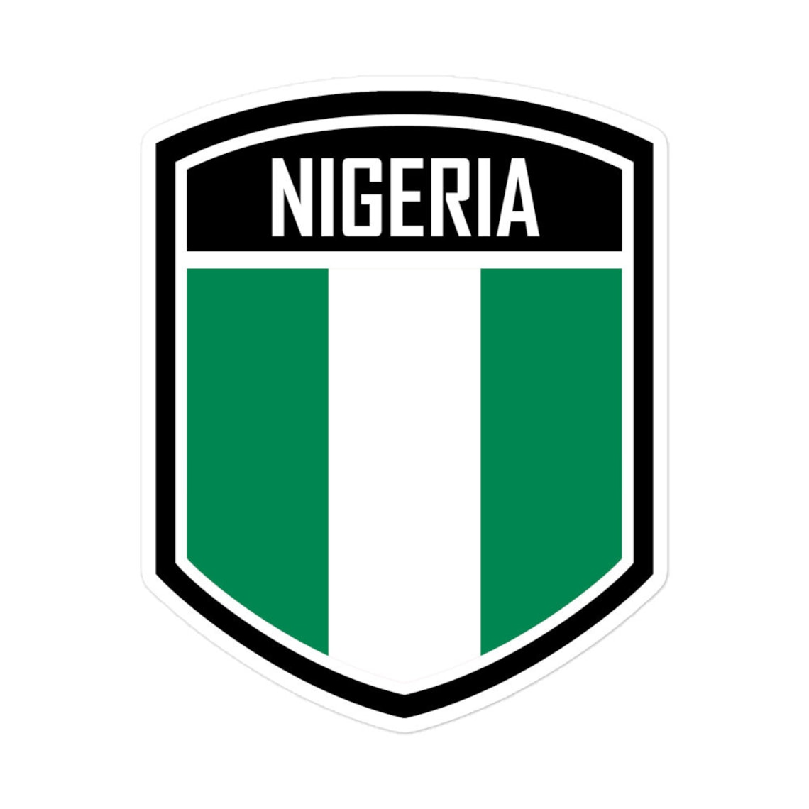 Display Your Nigerian Pride With Nigeria Flag Emblem Stickers: Add a ...
