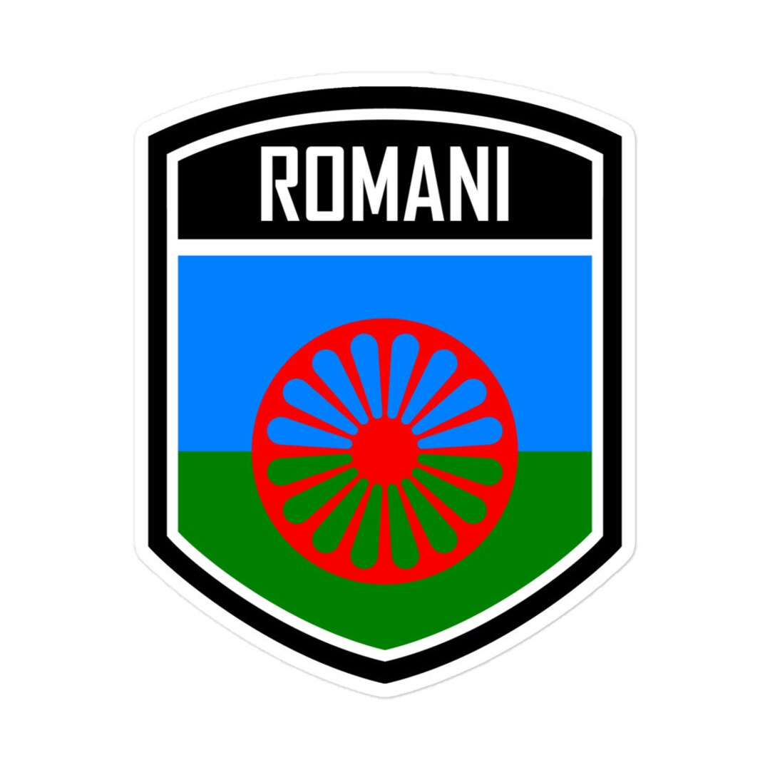 Romani Flag Emblem Vinyl Stickers - Show Your Heritage - Etsy