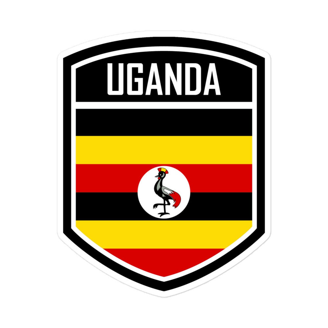Uganda Flag Emblem Stickers - Etsy