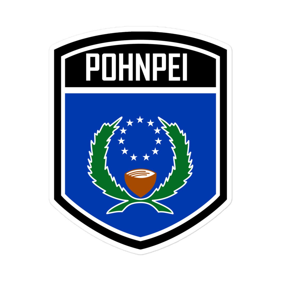 Pohnpei Flag Emblem Stickers - Show Your Love for Pohnpei With FSM ...