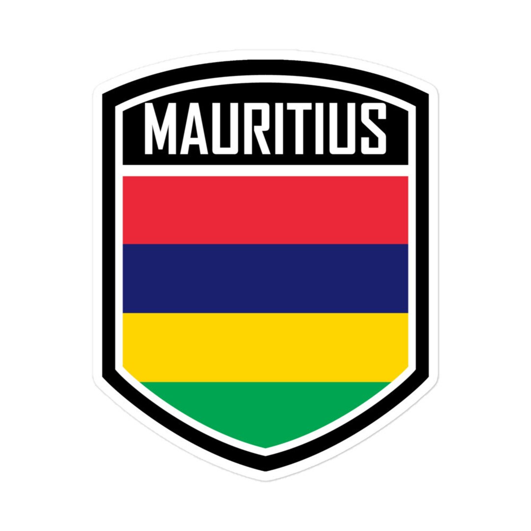 Mauritius Flag Emblem Stickers - Etsy