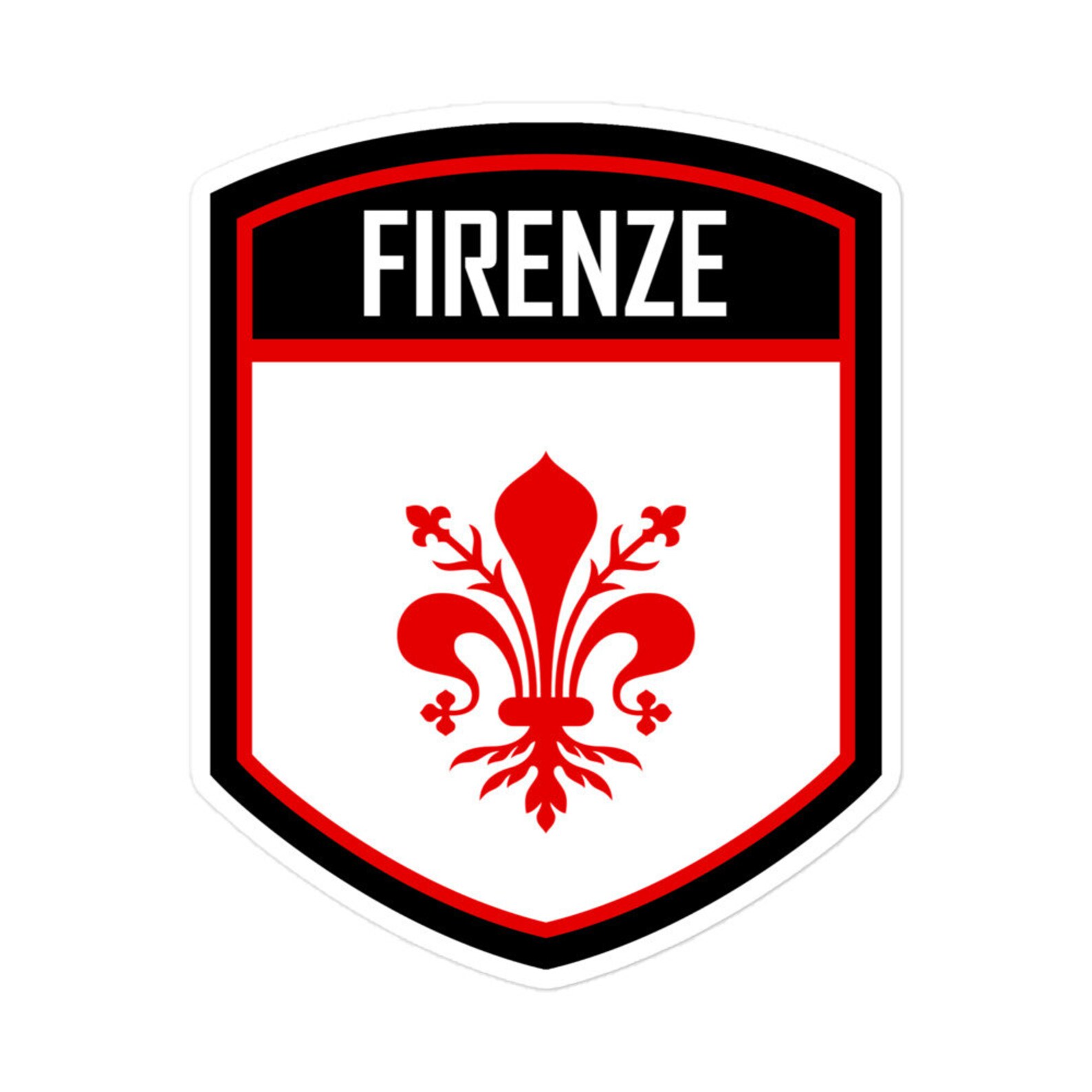 City of Florence Italy Flag Emblem Sticker - Firenze Italia Vinyl ...