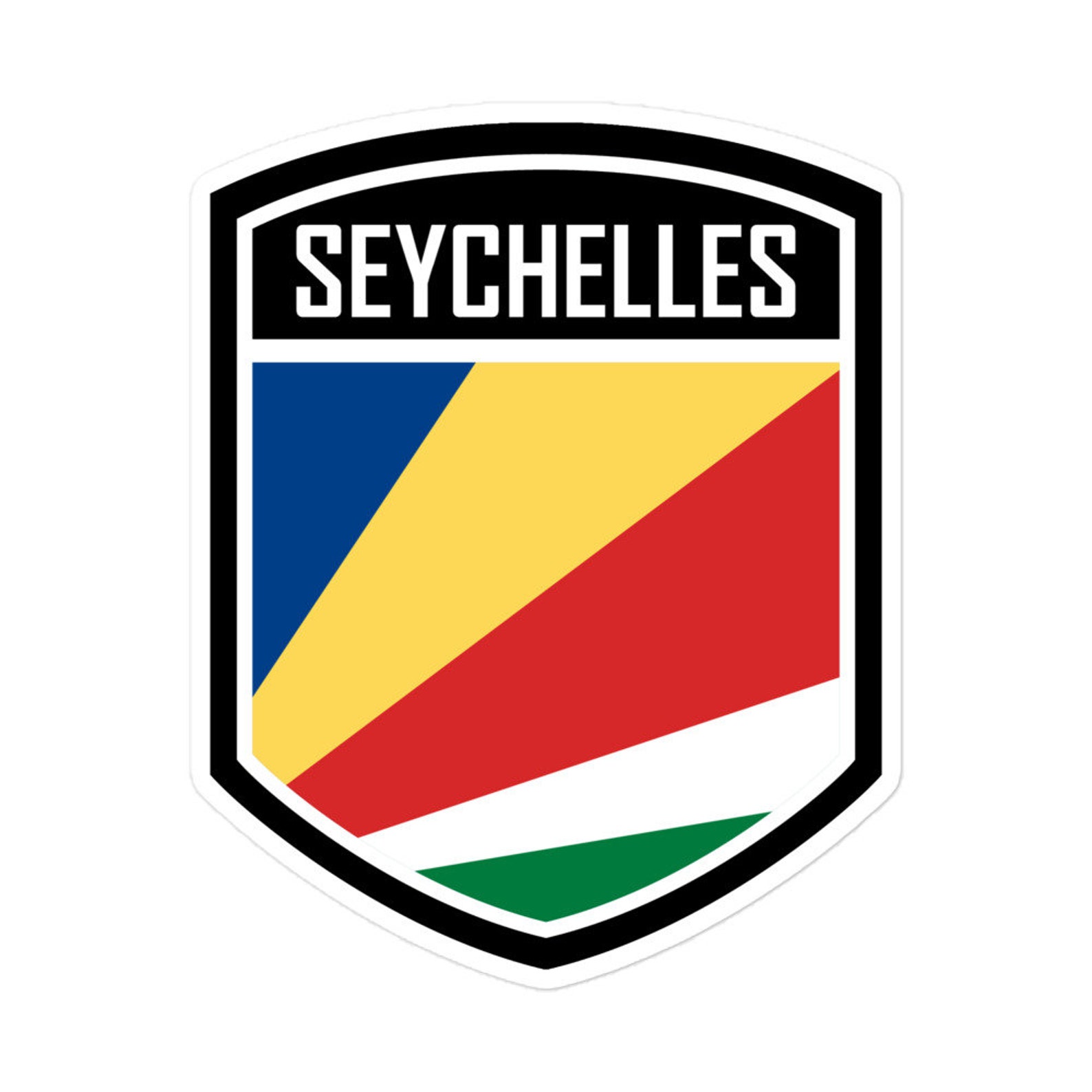 Seychelles Flag Emblem Stickers - Etsy