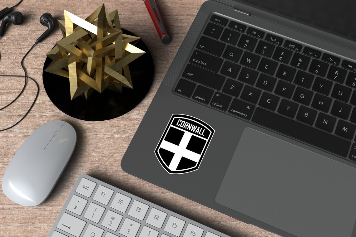 Cornwall County England Flag Emblem Stickers - Etsy