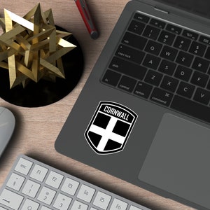 Cornwall County England Flag Emblem Stickers - Etsy