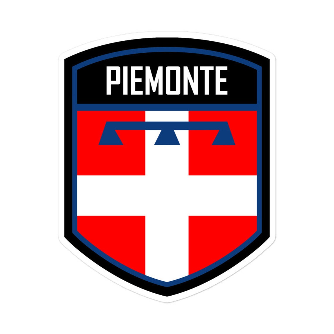 Add a Touch of Italian Charm With Piemonte Flag Emblem Stickers - Etsy