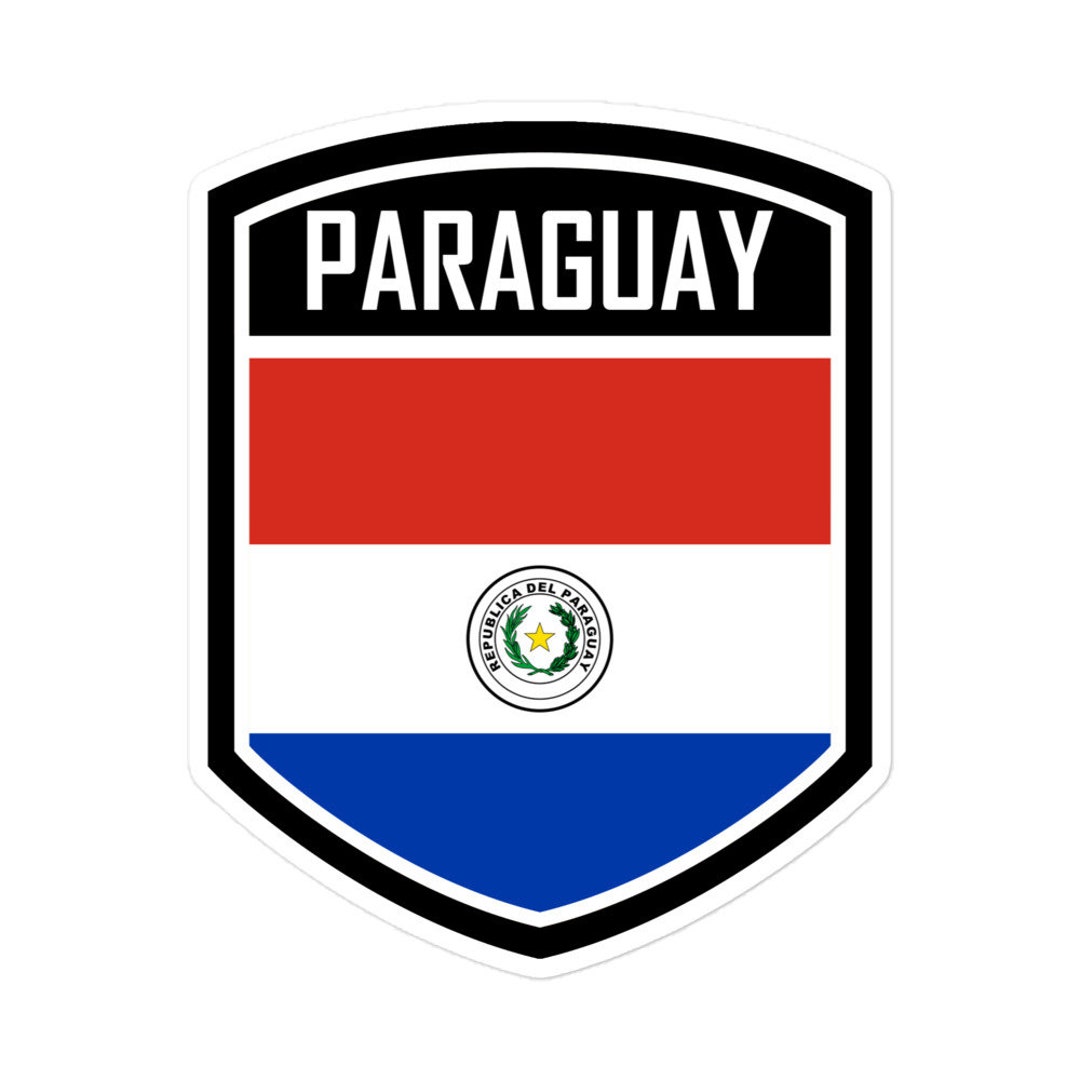 Paraguay Flag Emblem Stickers - Etsy