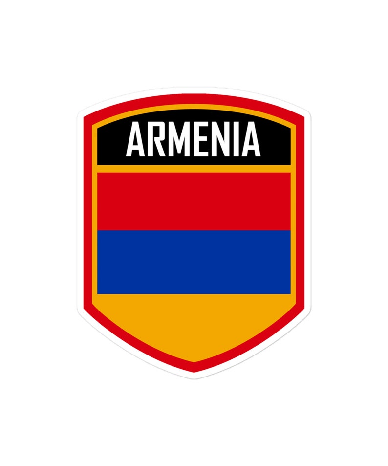 Armenia Flag Emblem Stickers - High-quality Vinyl Decals for Cars ...