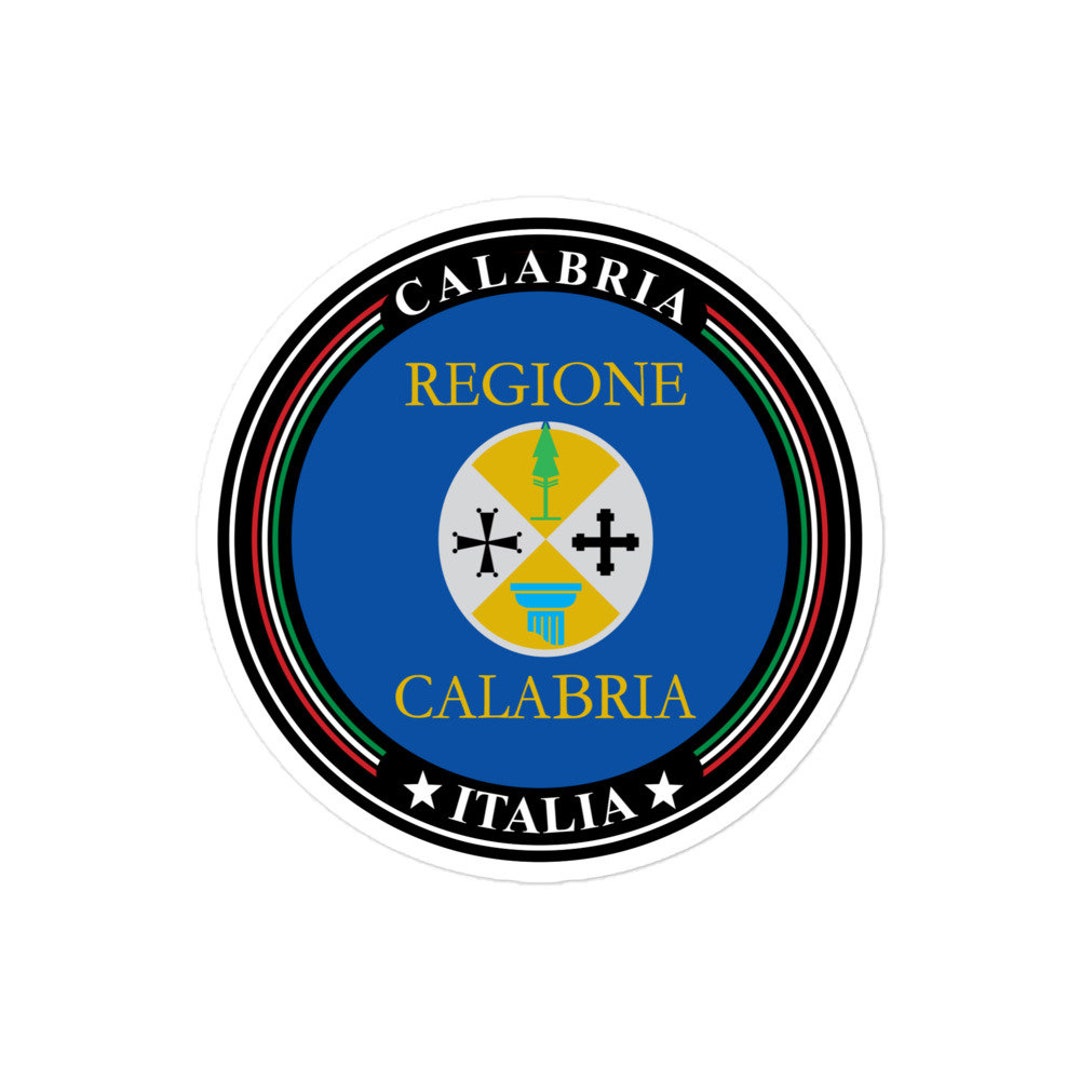 Calabria Italy Flag Stickers - Etsy