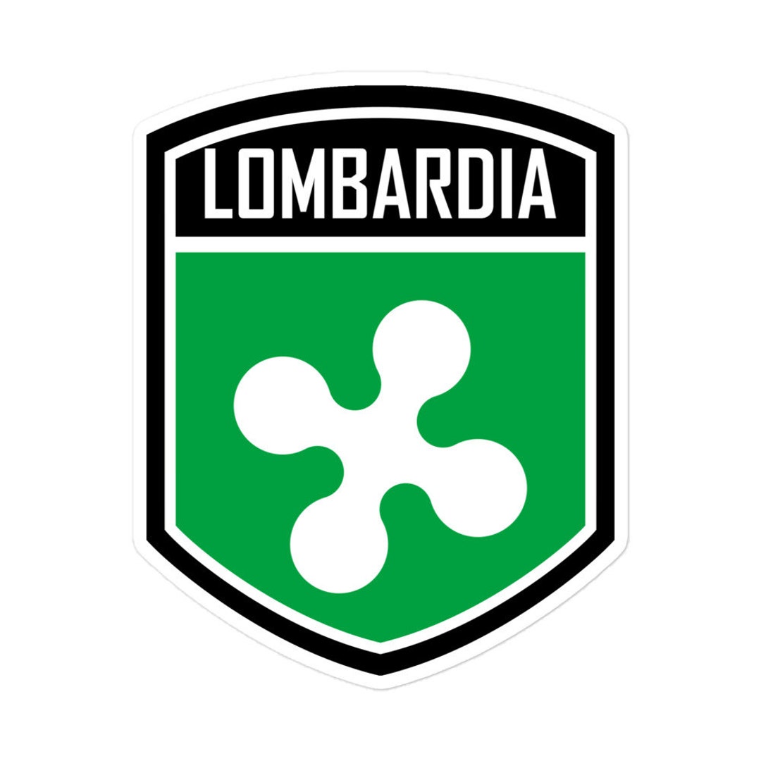 Lombardia Italia Flag Emblem Sticker | Lombardy Italy Stickers - Etsy