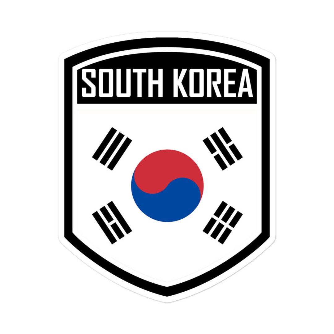 South Korea Flag Stickers - Korean Flag Emblem Decals for Laptops, Cars ...