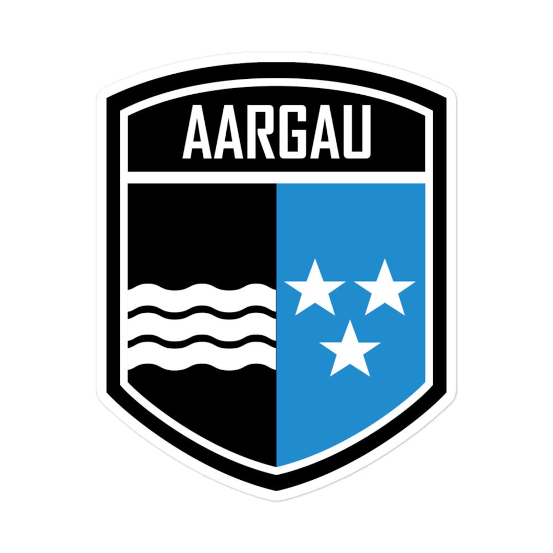 Canton of Aargau Switzerland Flag Emblem Vinyl Stickers - Etsy