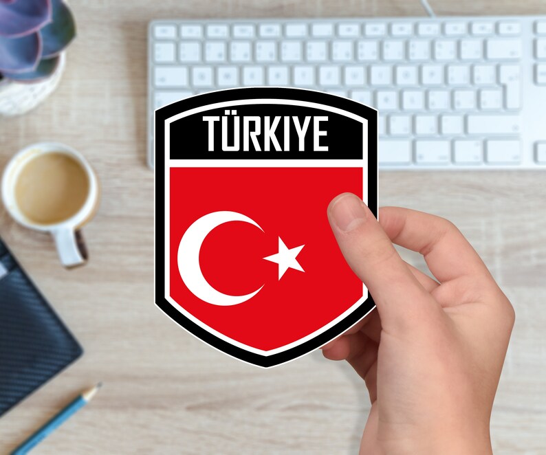 Türkiye Flag Emblem Stickers Show Your Turkish Pride With - Etsy
