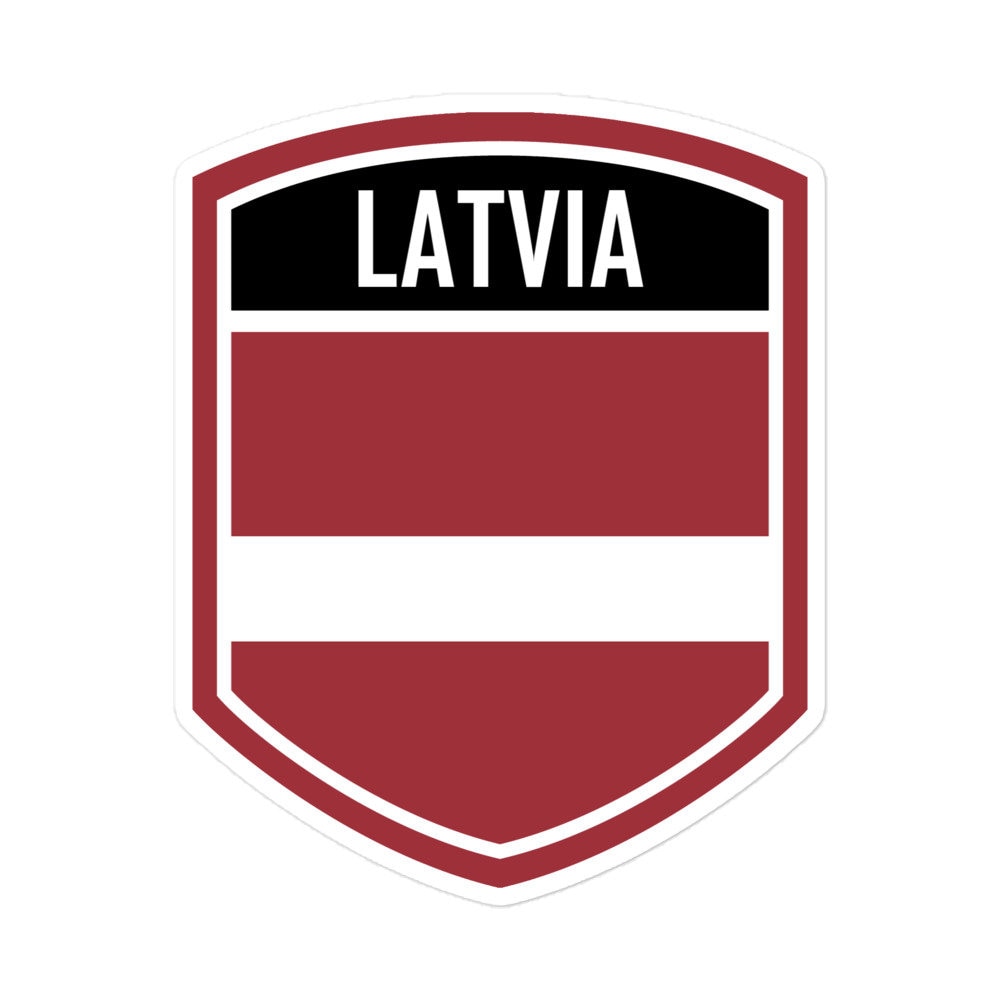 Latvia Flag Emblem Stickers - Etsy