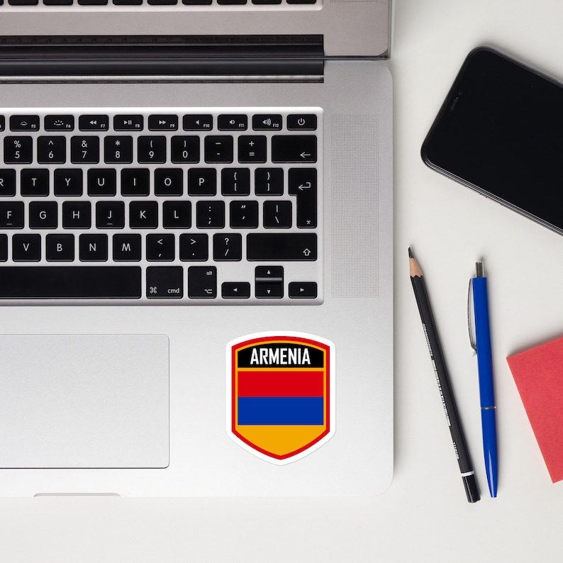 Armenia Flag Emblem Stickers - High-quality Vinyl Decals for Cars ...