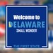 Welcome to Delaware Road Sign Stickers | Delaware First State Welcome ...