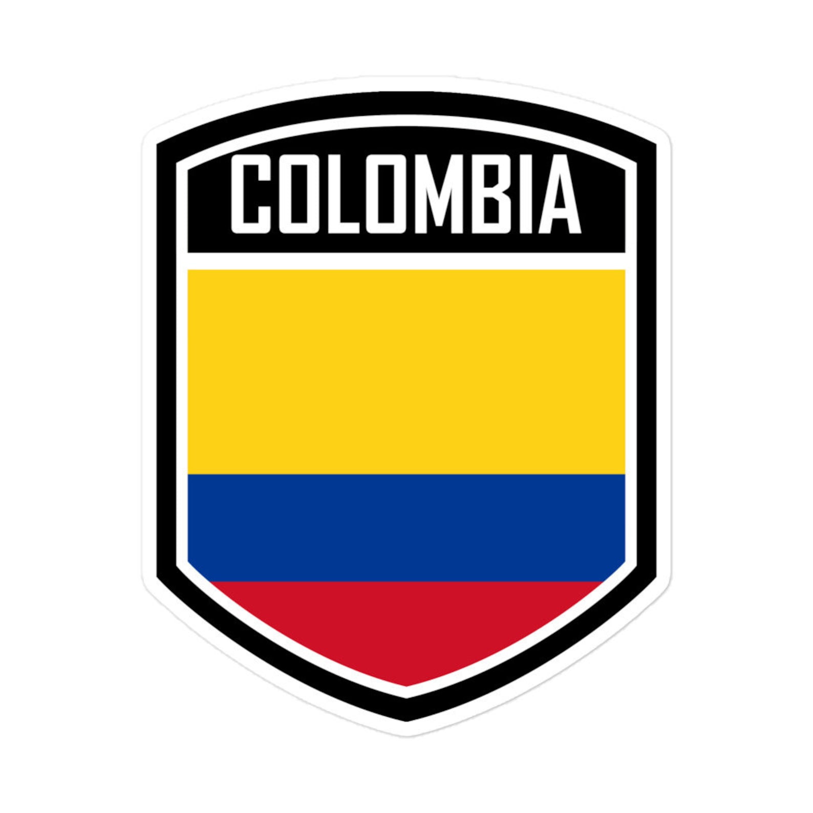 Columbia Flag Emblem Stickers - Premium Quality - Etsy